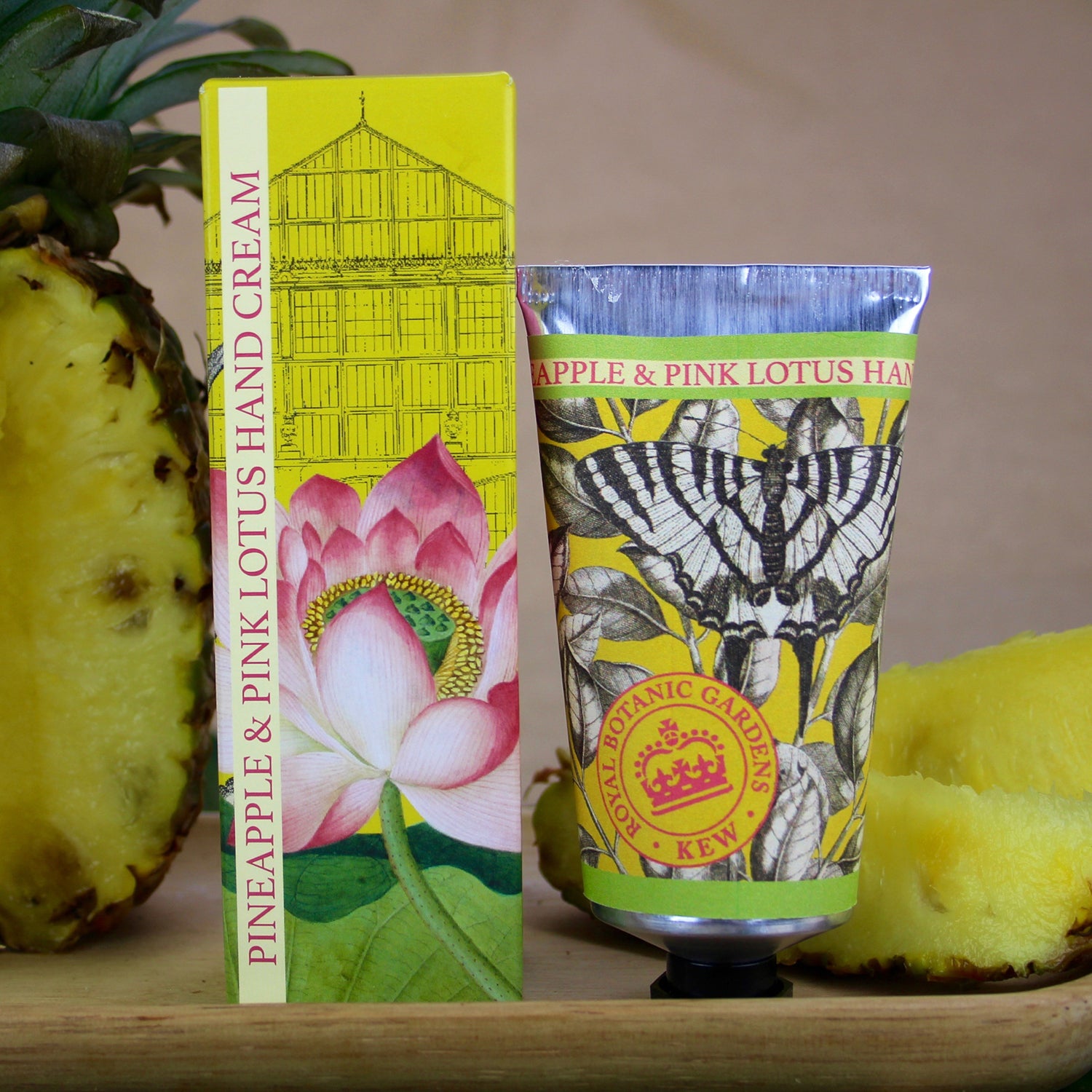 Kew Gardens 75ml Hand Cream - Pineapple and Pink Lotus – The Jewellery Stop